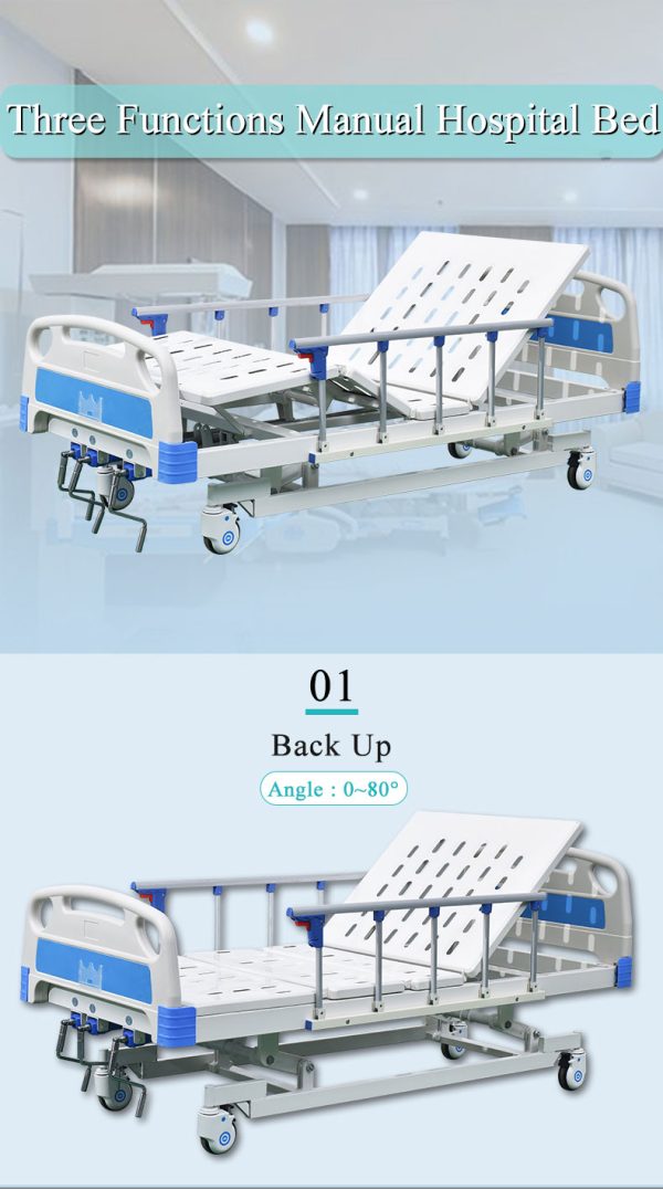 3 Function Manual Hospital Bed - Enace